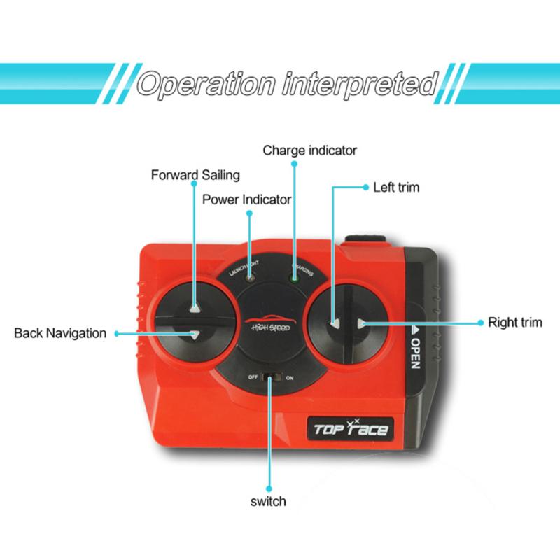 Buy 5 Channel Radio Remote Control Submarine Racing Boat Toy Waterproof ...