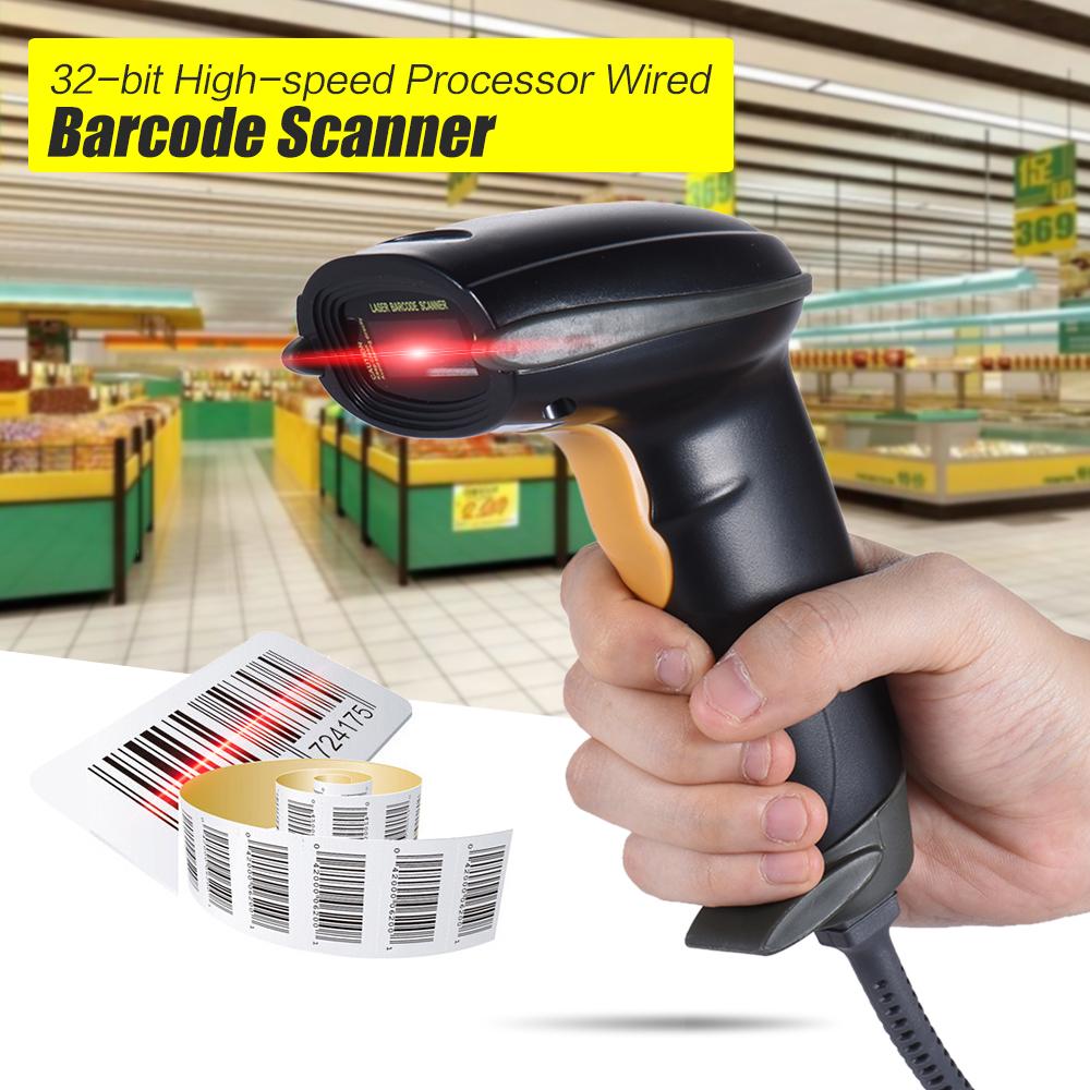 USB Wired Handheld 1D 2D QR Barcode Bar Code Image Scanner Reader for ...