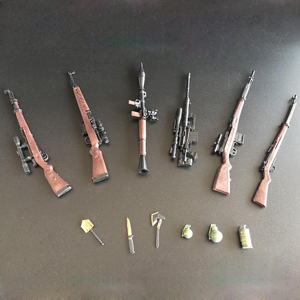 4D silah kol tabanca keskin nişancı tüfeği ayrılabilir model oyuncak type-38 G43 Kar98k M200 RPG ...