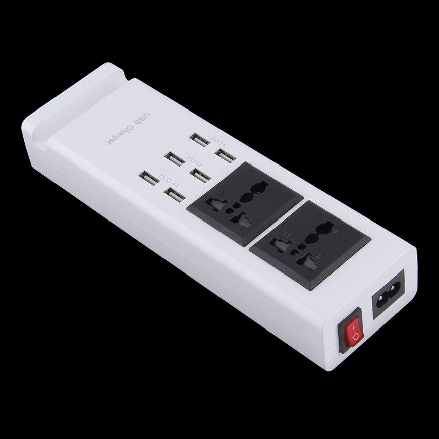 Buy [DSC] Smart Socket 2-AC Outlet 6 USB Port Power Strip for Home ...