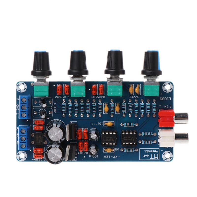 Buy Dual AC 12V-18V NE5532 Preamplifier Volume Tone Treble Midrange ...