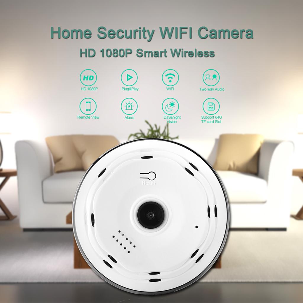 Buy 960P Panoramic WirelessCamera IP 360Deg Wifi Surveillance Camera SD ...