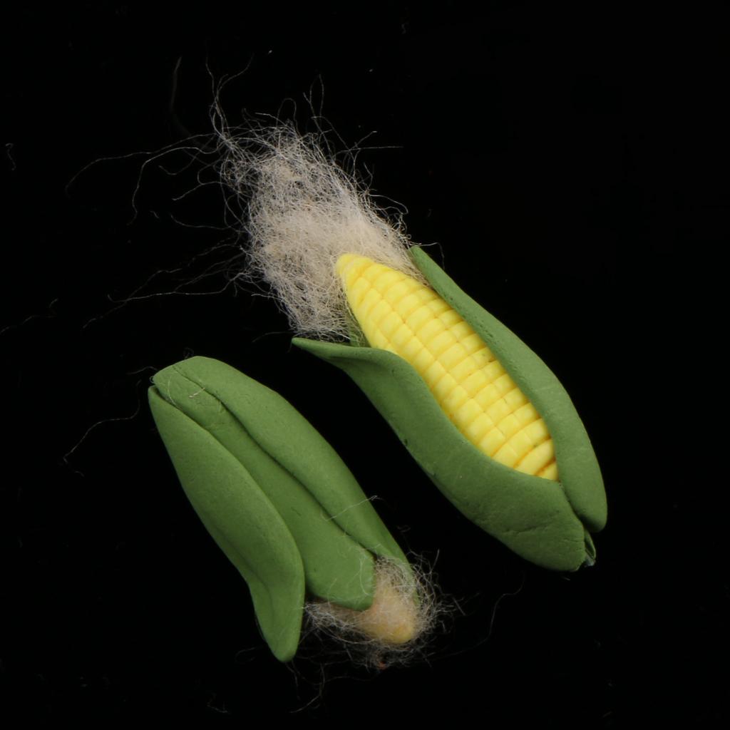 Buy 5 Pieces 1/12 Scale Dollhouse Food Fruit Vegetable Miniature Corn ...