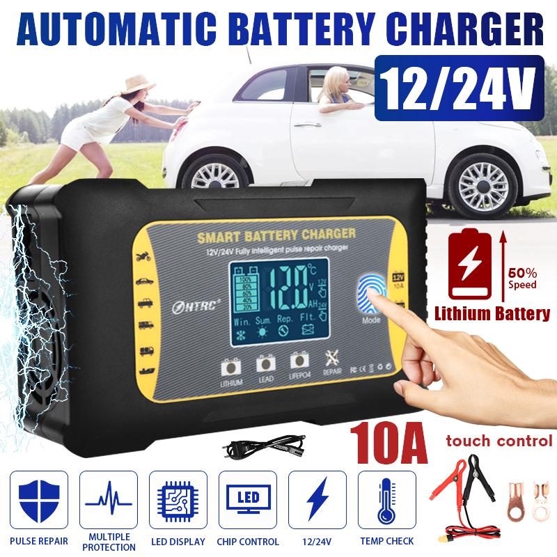 Buy For Lithium LiFePO4 AGM GEL Lead-Acid Battery Pulse Repair Charger ...