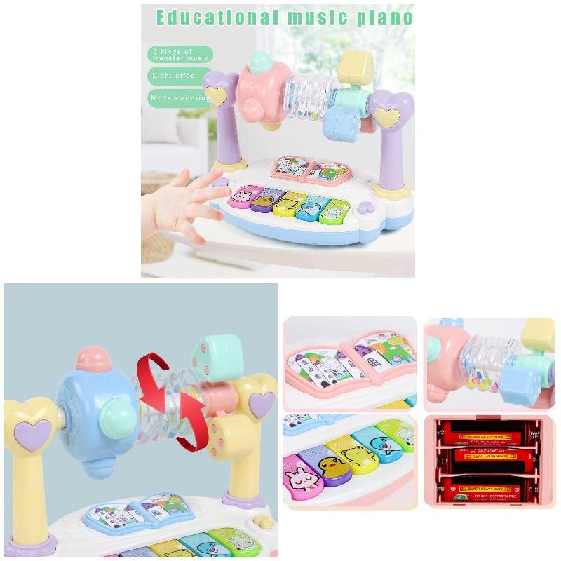 Rotating Musical Piano Music Instrument Children Toy Early Kids ...