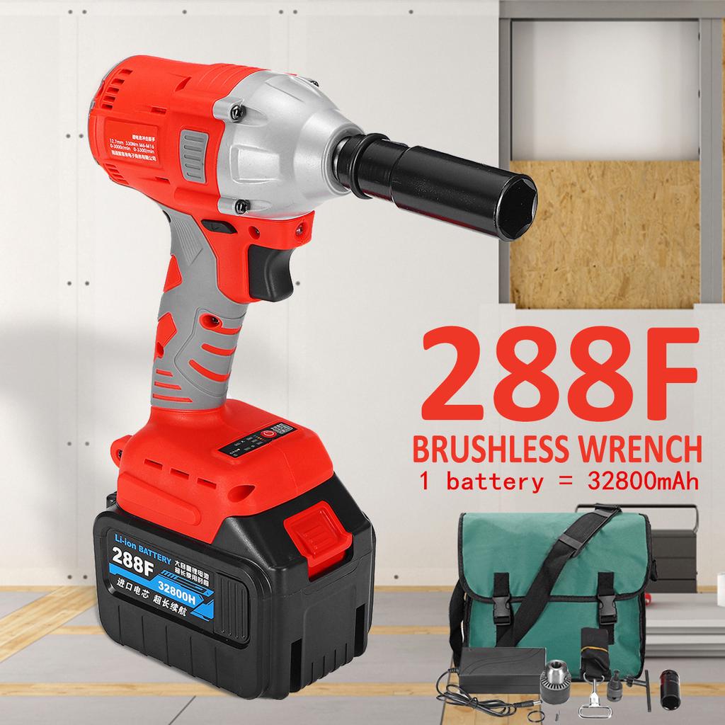 Buy 188/228/288F 1/2Inch Brushless Cordless Drill Impact Wrench Driver ...