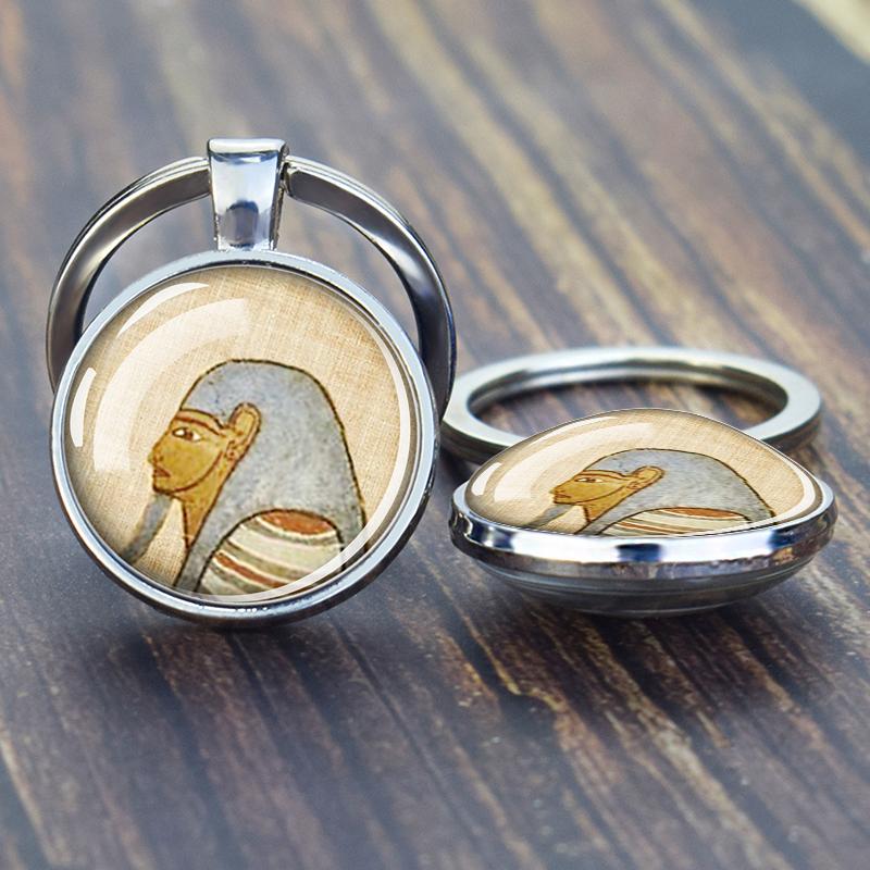 Buy Egyptian Ankh Pharaoh Pyramid Keyring Ancient Egypt Culture Sphinx ...