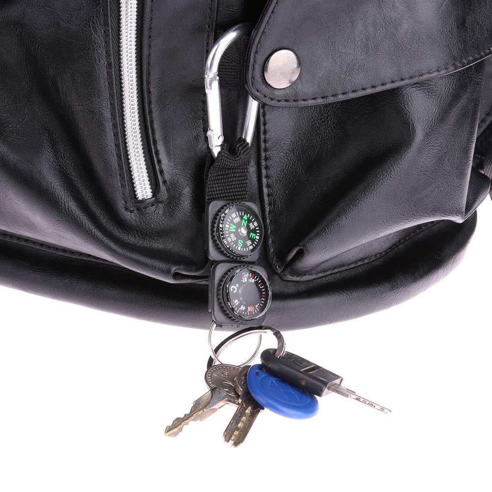 Satın alın 3 in 1 Outdoor Survival Tool Carabiner Key Ring with Compass ...