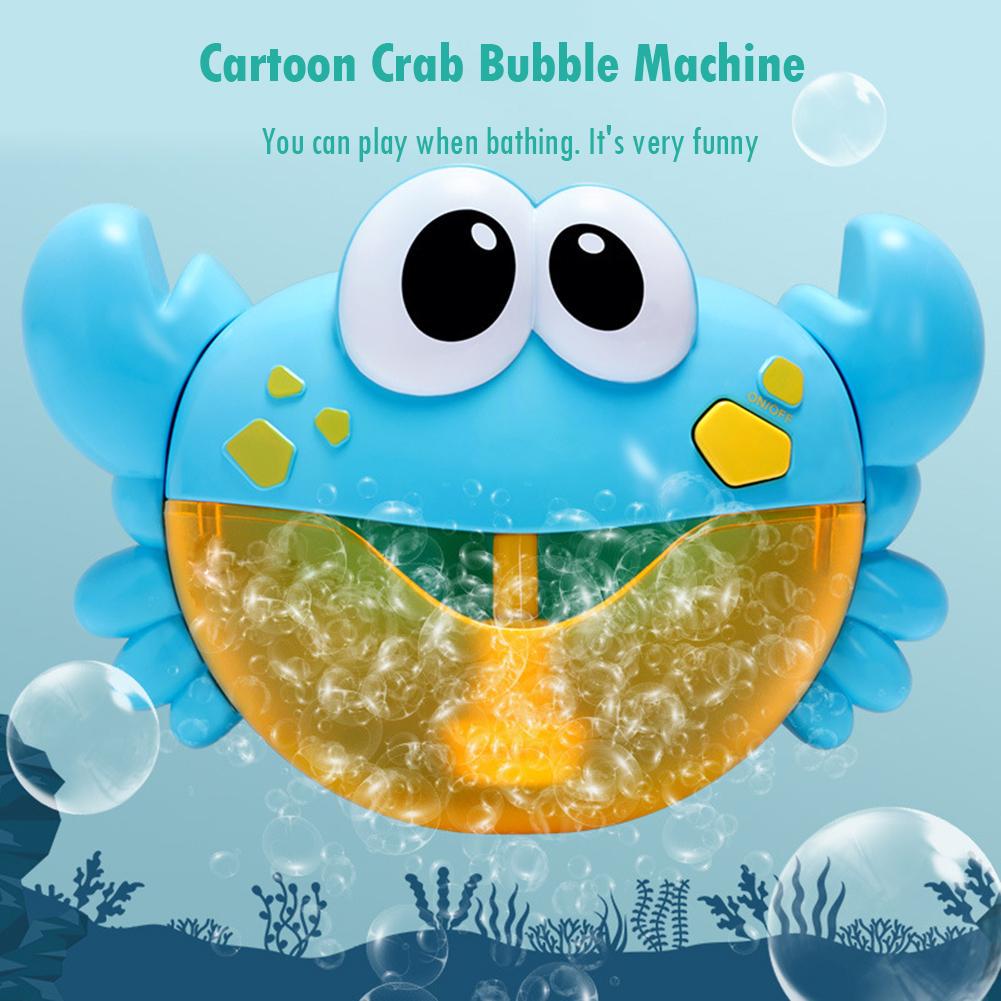 Buy Plastic Cartoon Crab Bubble Machine Music Bubble Maker Baby Bath ...