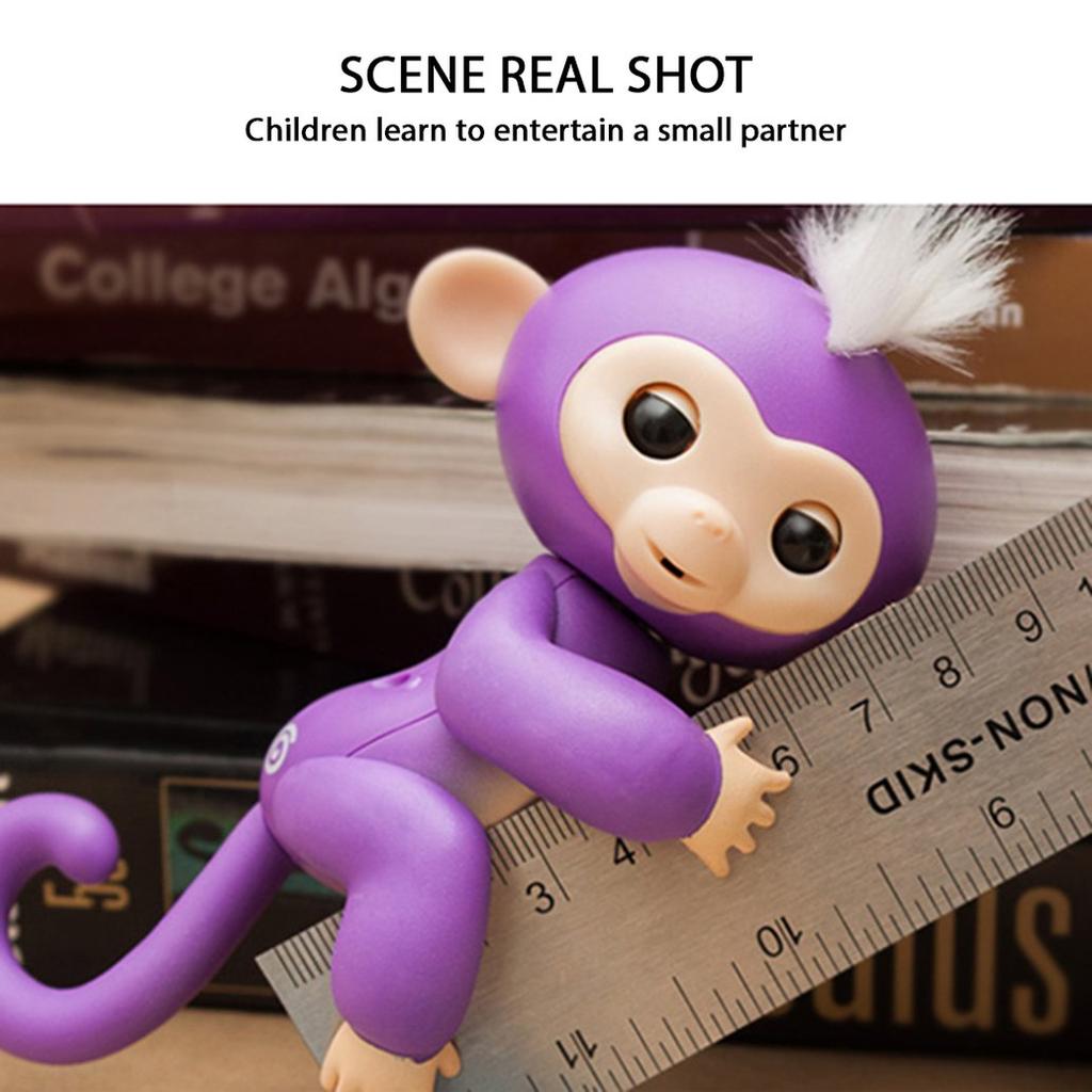 Buy Solu Cute Robert Baby Monkey Sound Finger Motion Hanger Toy for ...
