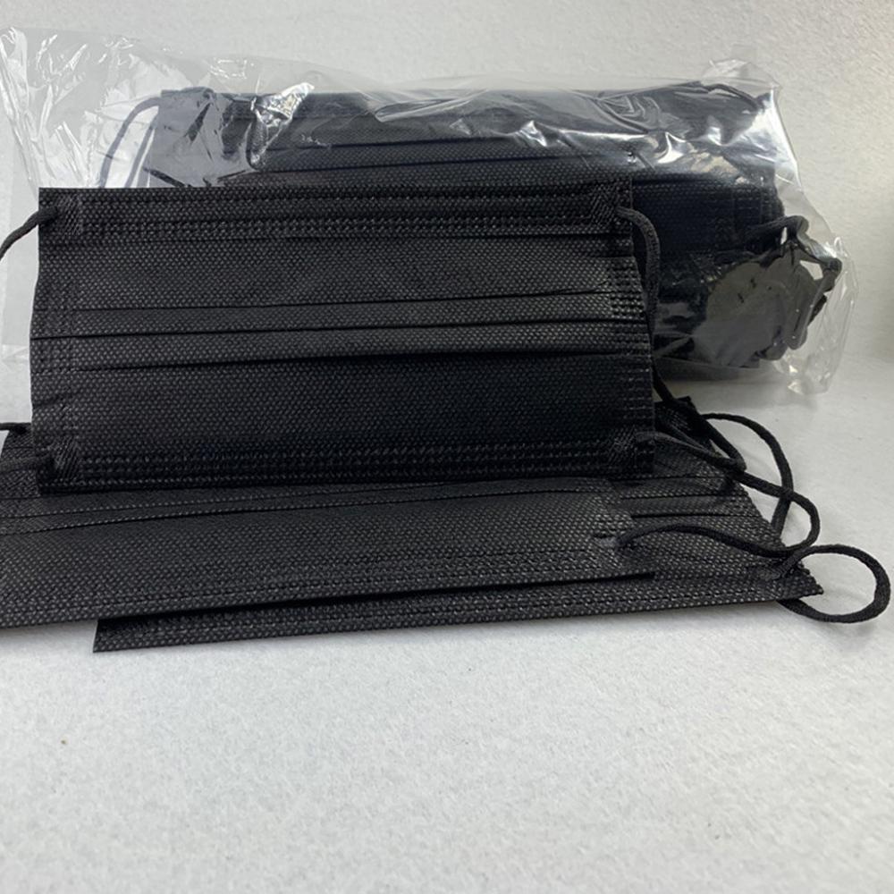 50PCS Disposable Mask Non-Woven Masks 3-Layer Face Mouth Mask Anti-dust ...