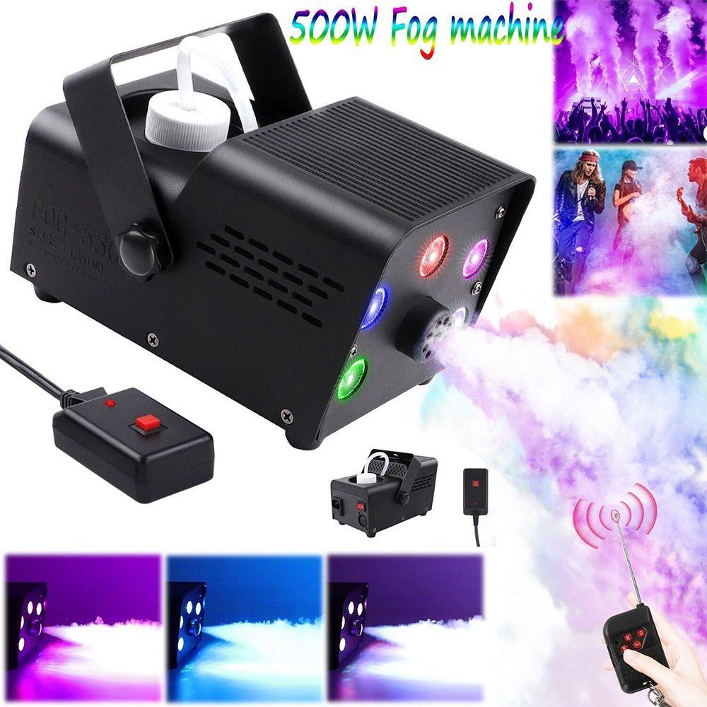 Buy Wedding RGB LED Disco Wireless Remote Control 500W Fog Machine ...