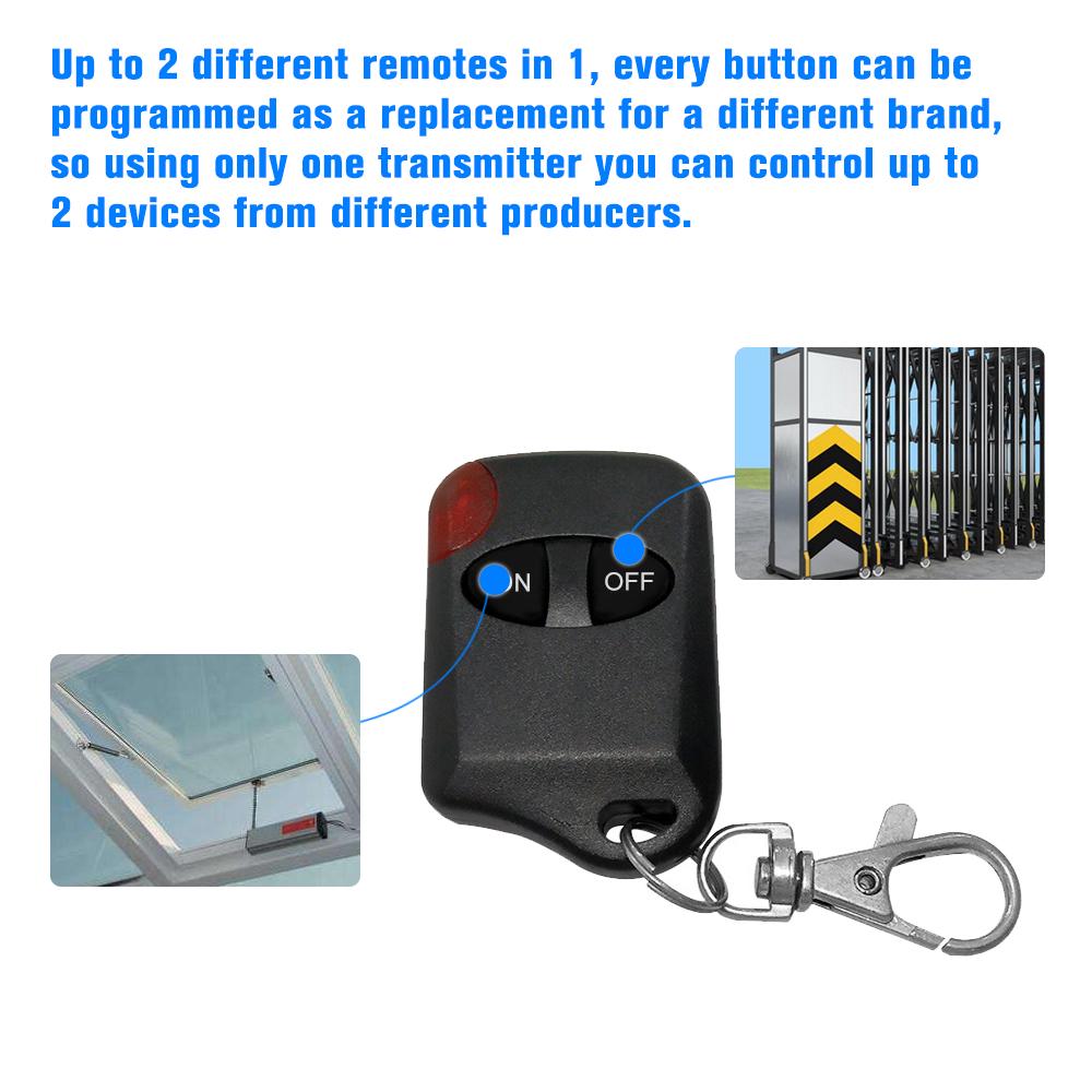Buy 433MHz Universal Automatic Cloning Remote Control Copy Duplicator Copying Transmitter 2 ...