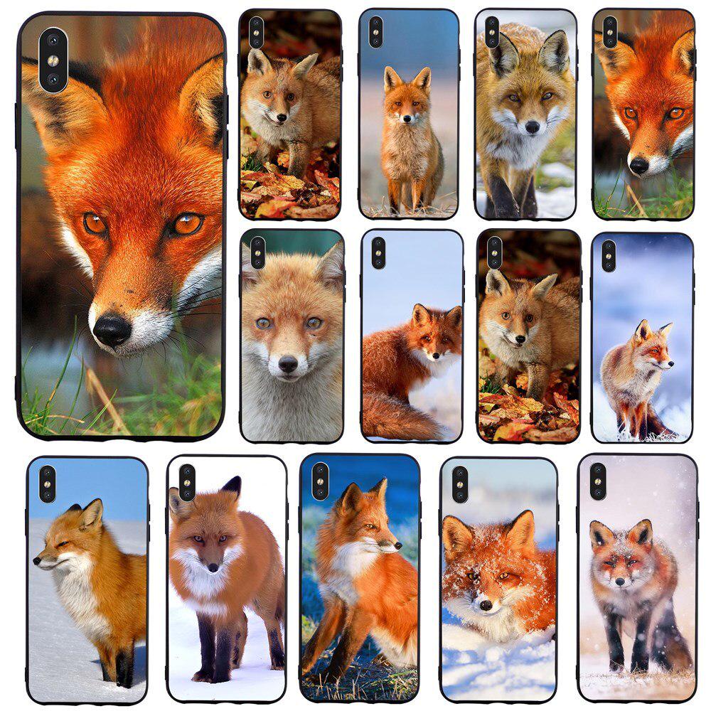 Buy Fox Phone Cover for iPhone 8 Case 7 Plus Xs Max XR X 6 6S 5S 5 SE ...