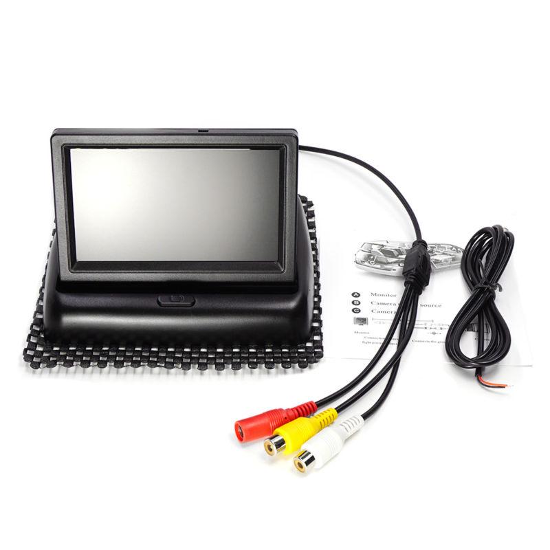 Security Tft Foldable Lcd Monitor 4.3" Foldable Car Rear View System ...