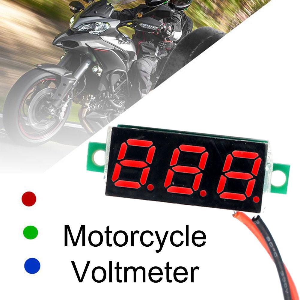 Buy DC 4.5V-30V 2-Wire Voltmeter 3-Digit LED Display Panel Voltage ...
