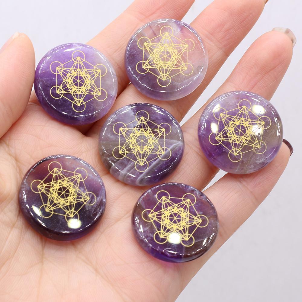 Buy 6 PCS Natural Stone Furnishing Articles Amethyst Multidimensional ...