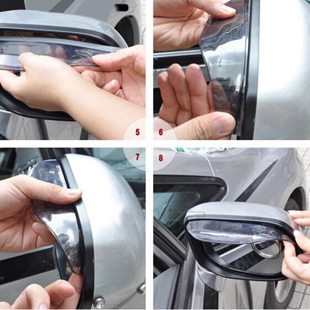 Satın alın 2pcs/1Pair Universal Car Rear View Side Mirror Rain Guard ...