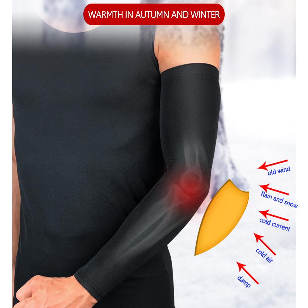 Buy 1pc Winter Warm Sports Arm Guard Sleeves Skiing Elbow Protector Pad ...