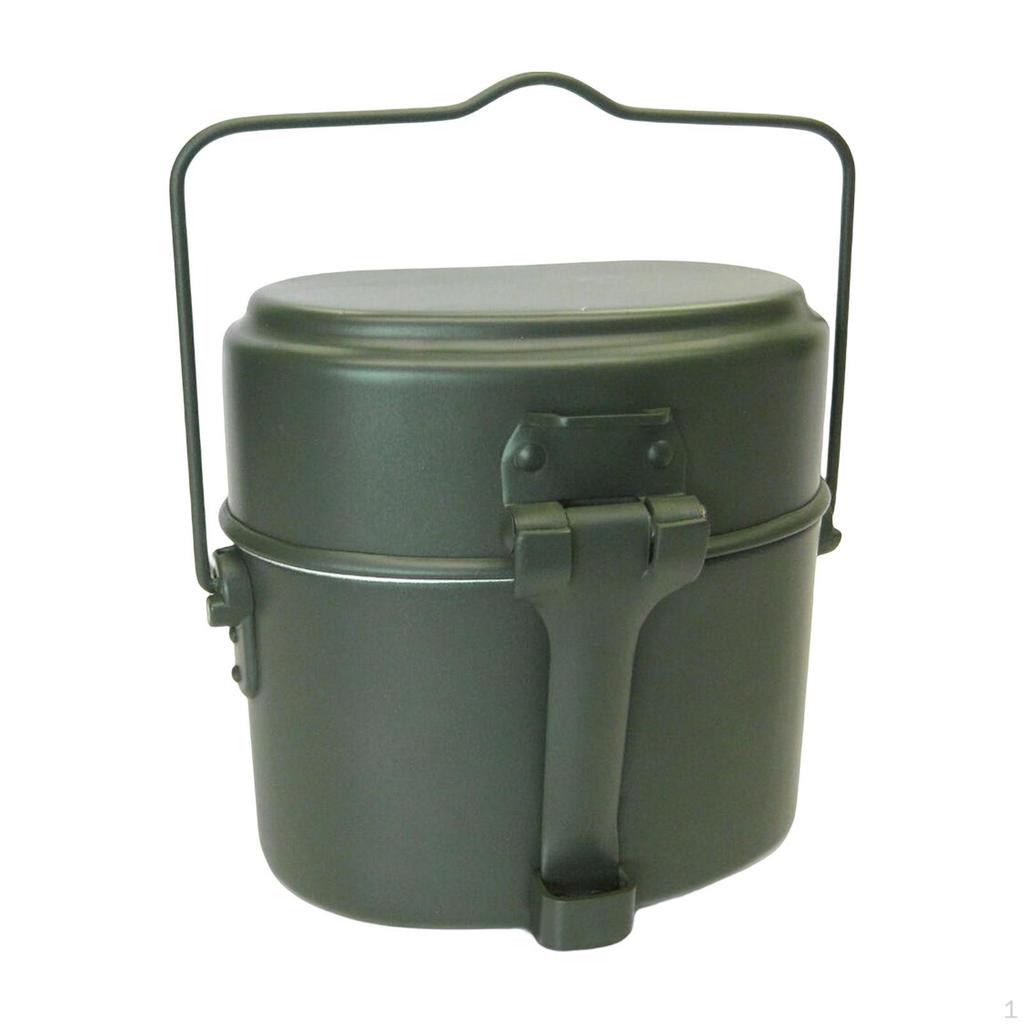 Buy 3Pcs/Set Lunch Box Aluminum Alloy Mess Tin Kit Cookware for Camping ...