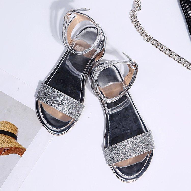 Cheap Women's Sandals Open Toe Buckle Strap Casual Outdoor Vacation Beach Flat Shoes Summer ...