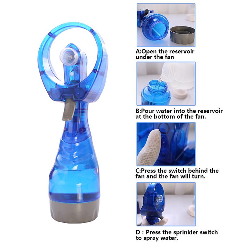 Portable Mini Fan Spray Fan Spray Nebula Water Spray Hand Fan uygun ...