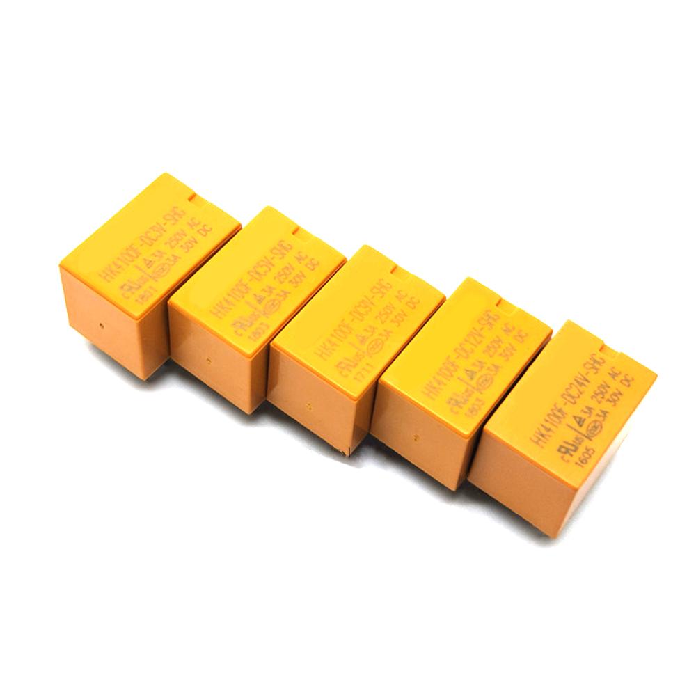 3A 6pins 5V 12V 24V HK4100F-DC12V-SHG Relay Module HK4100F-DC5V-SHG ...