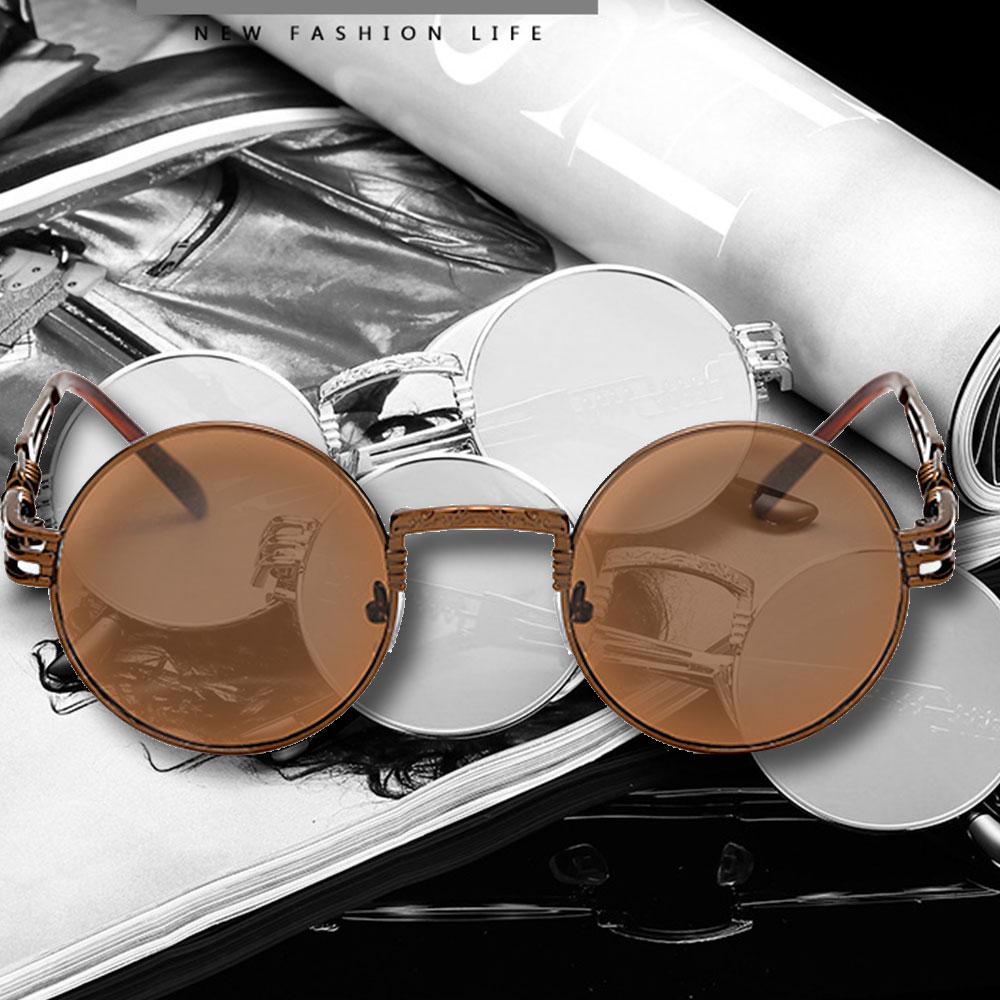 Fashion Round Retro Flip Up Sunglasses Glasses Gothic Vintage Steampunk ...