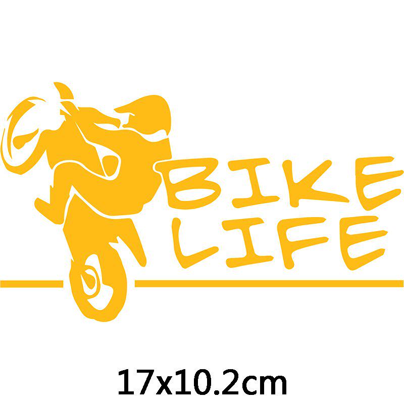 Buy LBH605 #17x10.2cm bike life car stickers funny auto sticker decals ...