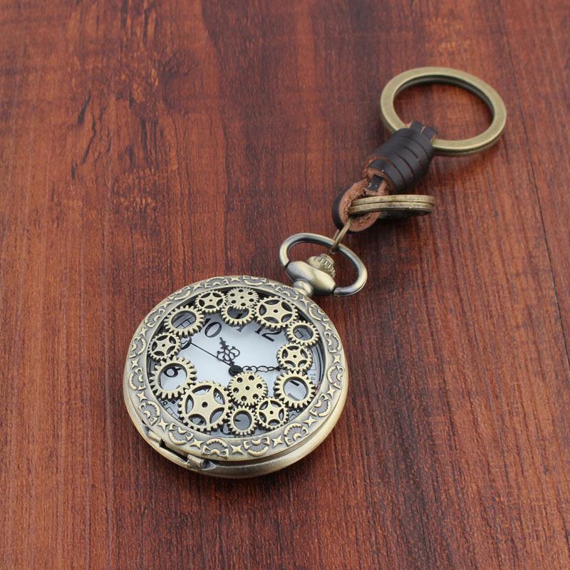 Satın alın Big Number Men's Pocket Watch Key Chain Hanging Watch Quartz ...