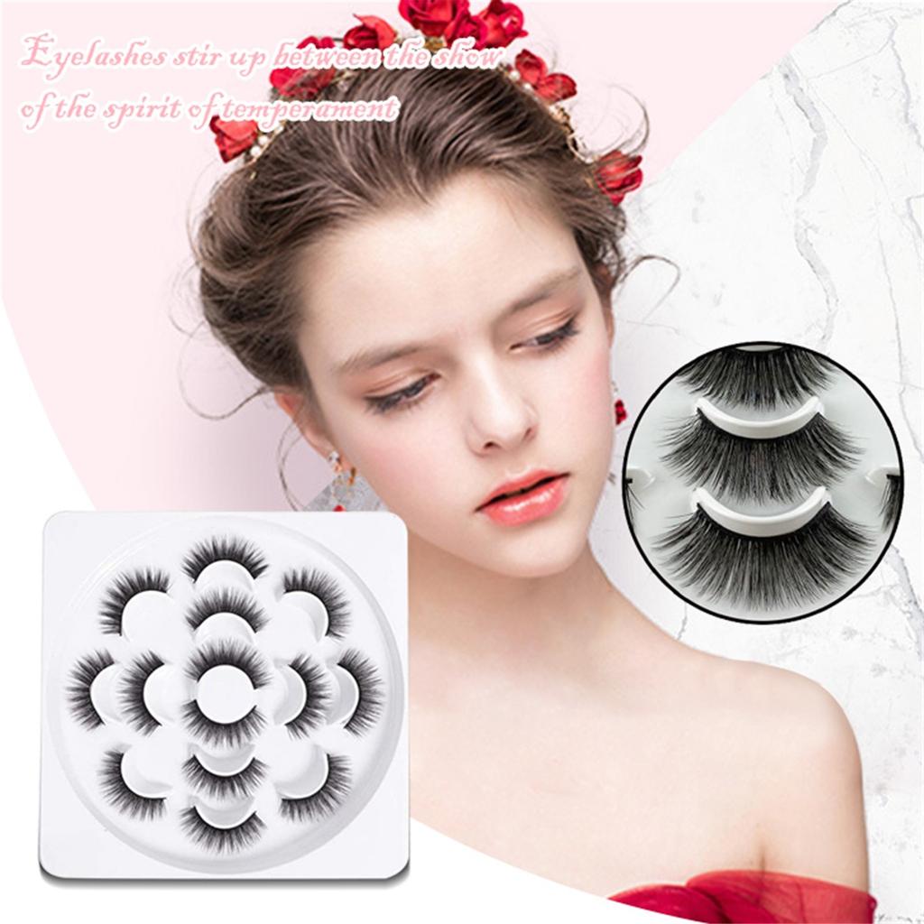 false Eyelashes Natural Look 3D fuax Mink EyeLashes 20mm Mink Lashes ...