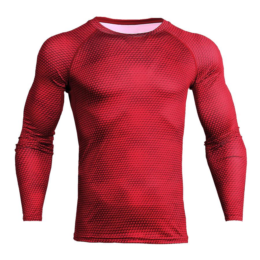 Buy IR Men Fitness T Shirts Long Sleeve Palace Bodybuilding Compression ...