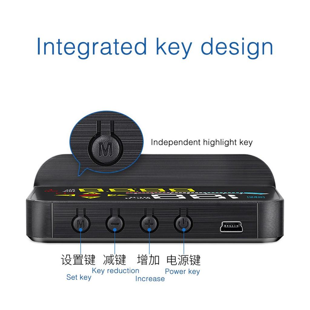 Buy VAL Universal Car HUD GPS Speedometer Speed Head Up Display M17 ...