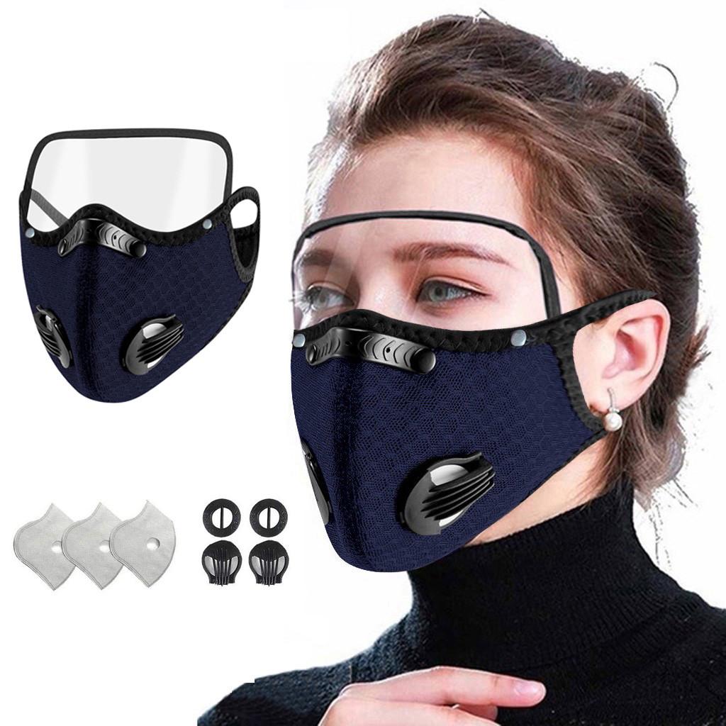 Breathable Mouth Mask Unisex Protection Mask With Eyes Shield ...