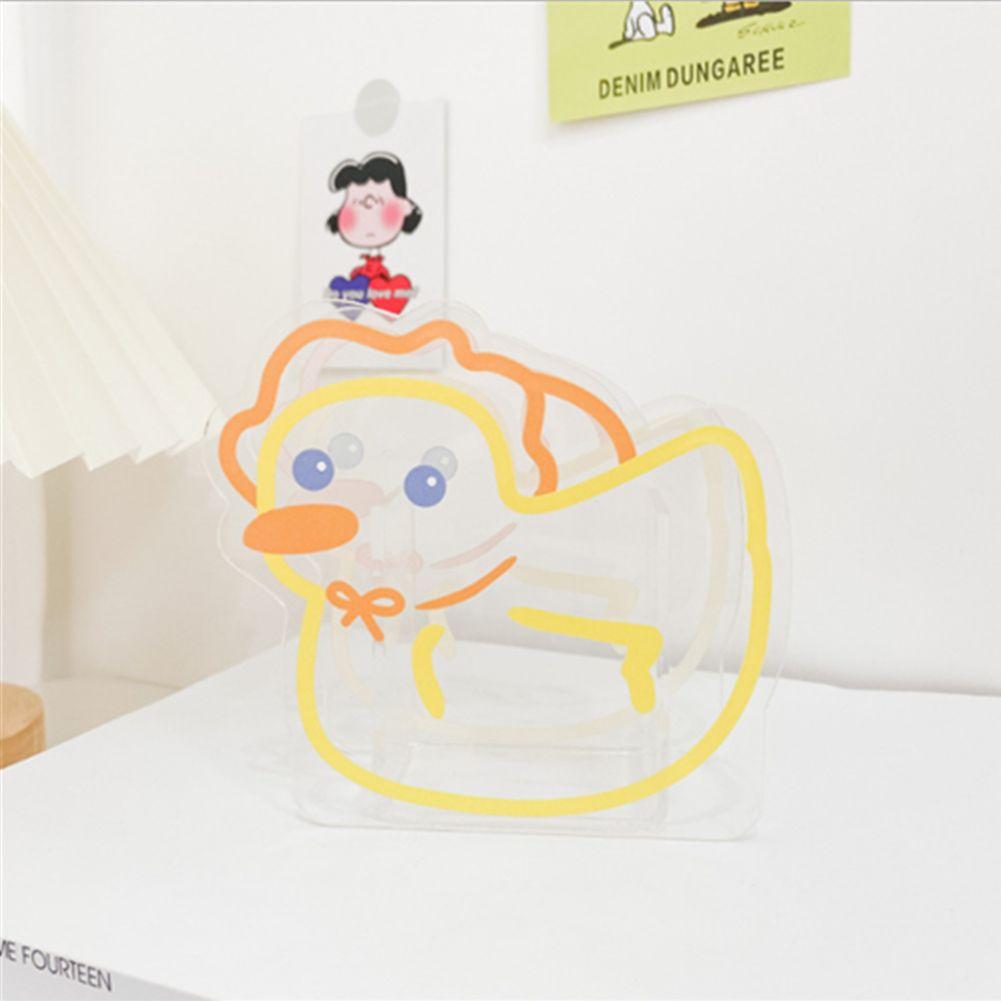 Multifunction Transparent Pen Holder Desktop Organizer Cartoon Acrylic ...