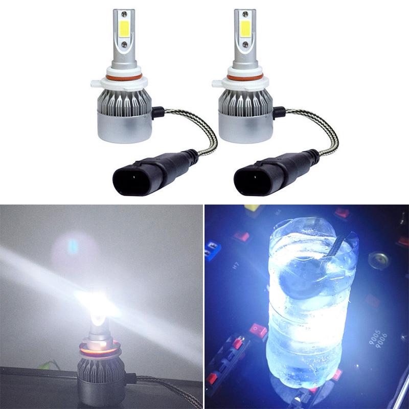 Buy 2PCS Car High/Low Beam Bulbs 8000LM 6000K 40W/Blub 9012 LED ...