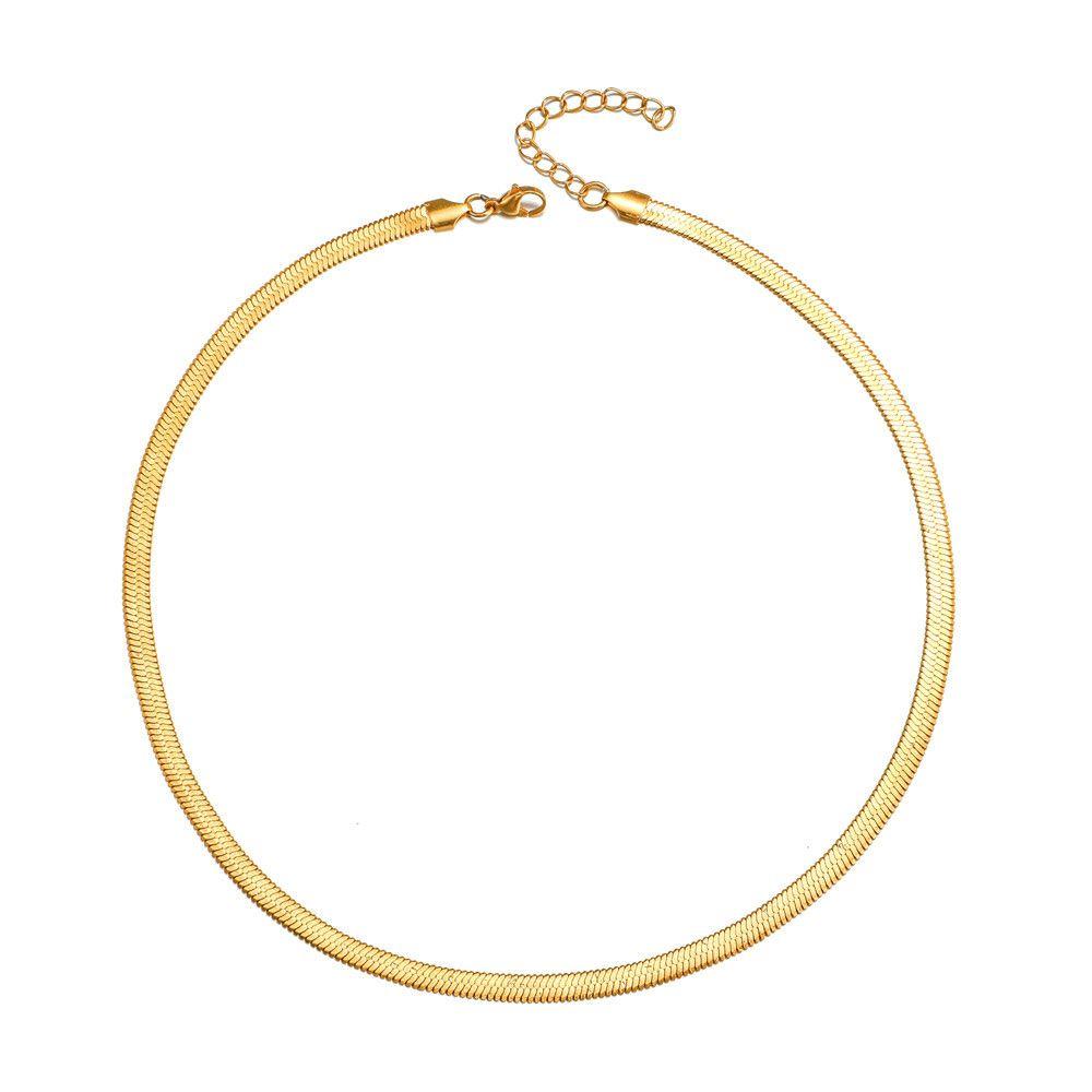 Buy Punk Ins For Men Woman Clavicle Choker Snake Bone Chain Korean ...