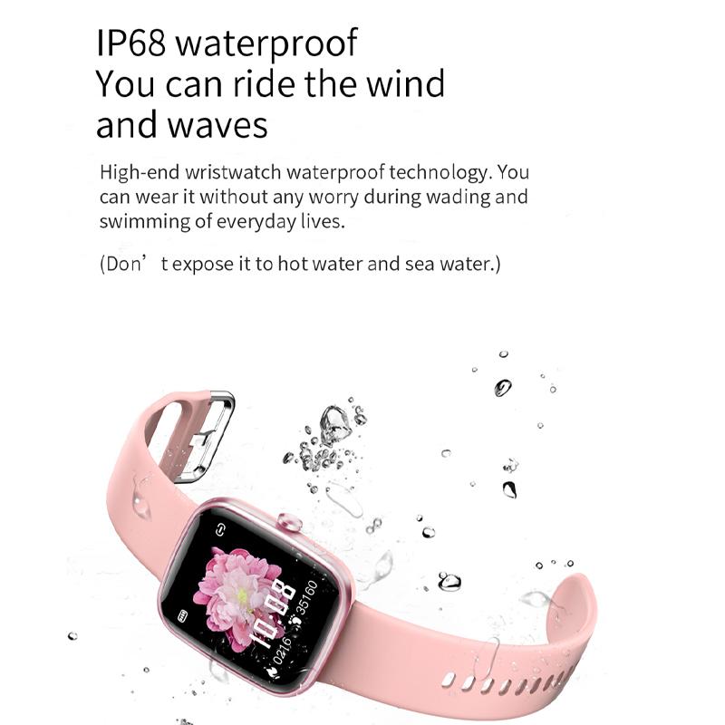 LIGE 2022 Akıllı Saat Kadın Erkekler Tam Dokunmatik Bilezik Fitness ...