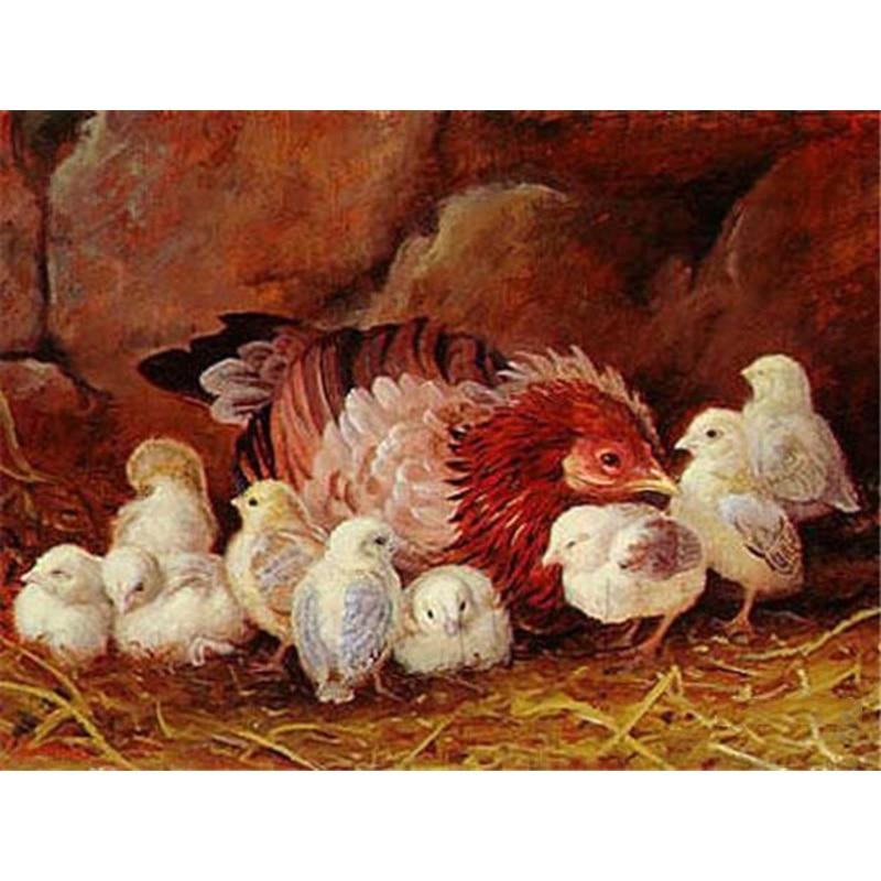 Satın alın DIY Diamond Painting Chickens Mosaic Diamond Embroidery Full ...