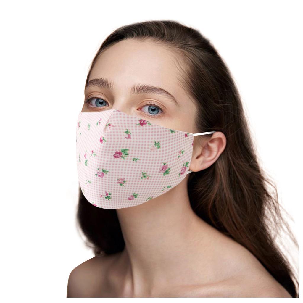 Buy LL Adult Washable Adjustable Breathable PM2.5 Flower Printed ...