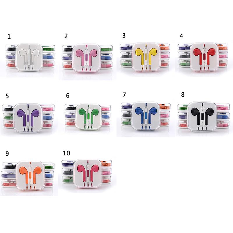 Buy Headphones Candy Color for IPhone / IPad Android Plug-in Type In ...