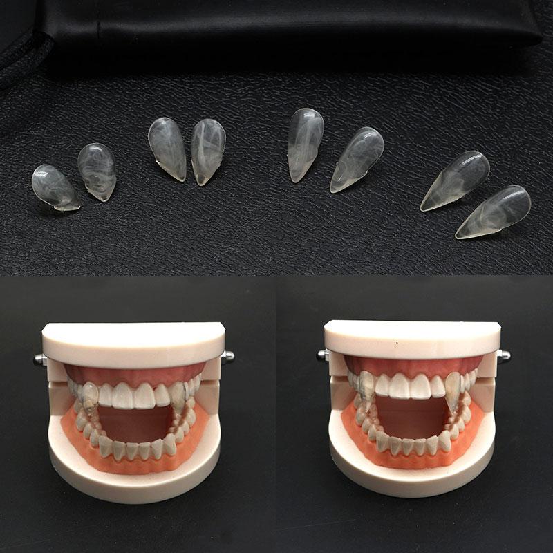 Buy Popular Resin Fangs Masquerade Props Transparent Dentures Resin ...
