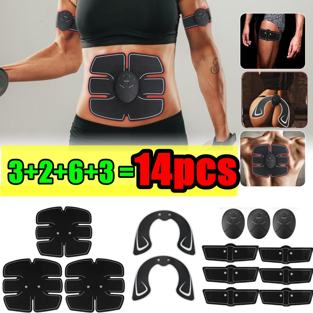 Buy 14PCS EMS Abs Abdominal Muscle Stimulator Trainer EMS Abs Hip ...