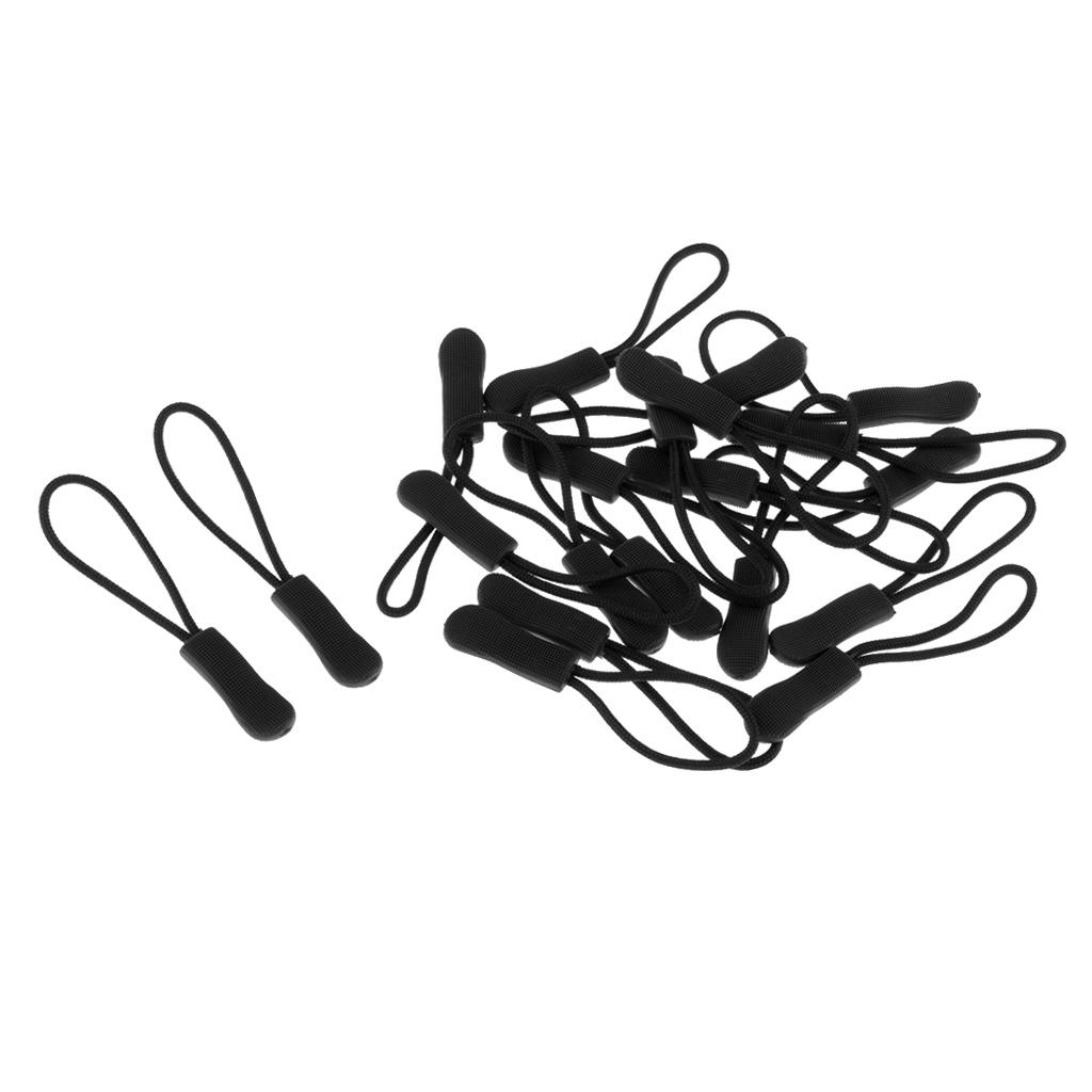 Buy 20 Pieces Zipper Puller with Webbing Cord for Sportswear Backpack ...