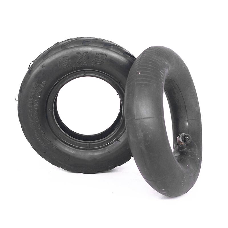 Buy Black Tire Rubber Pneumatic Inflatable 6X2Inner Accessories 6Inch ...