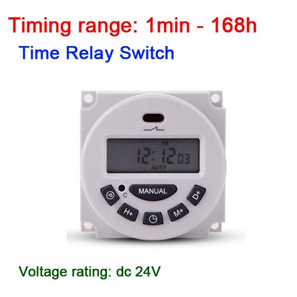 Buy DC 24V Digital Power Weekly Programmable Clock Cycle Timer Relay ...