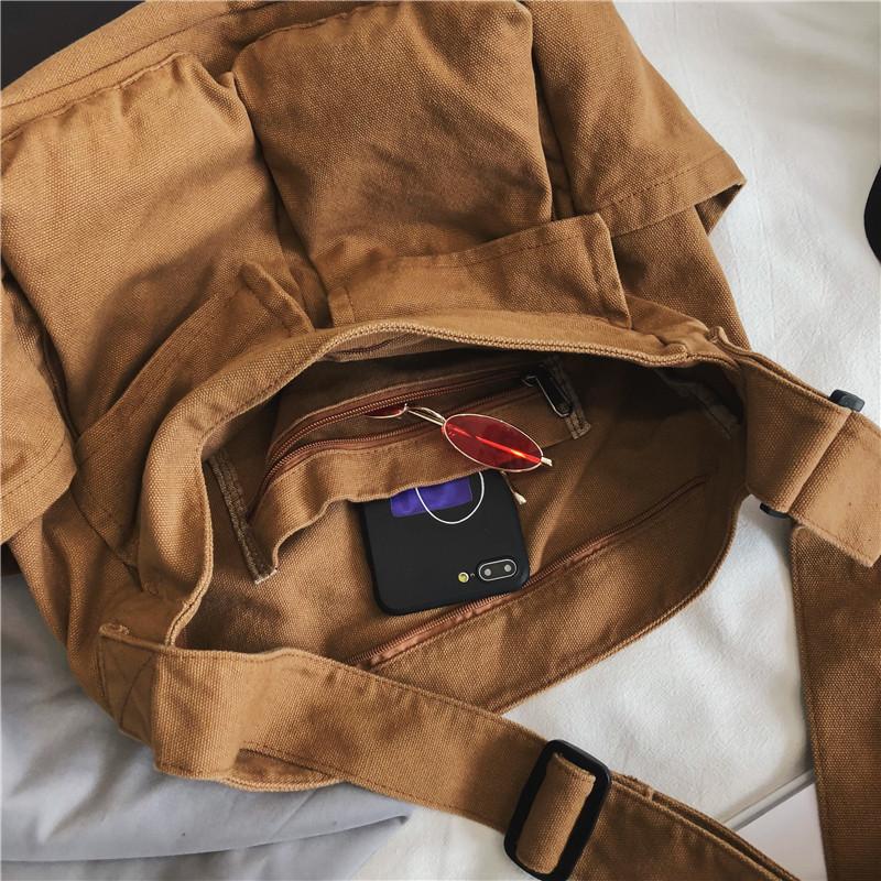 Cheap Single shoulder crossbody bag male/female canvas bag Student ...