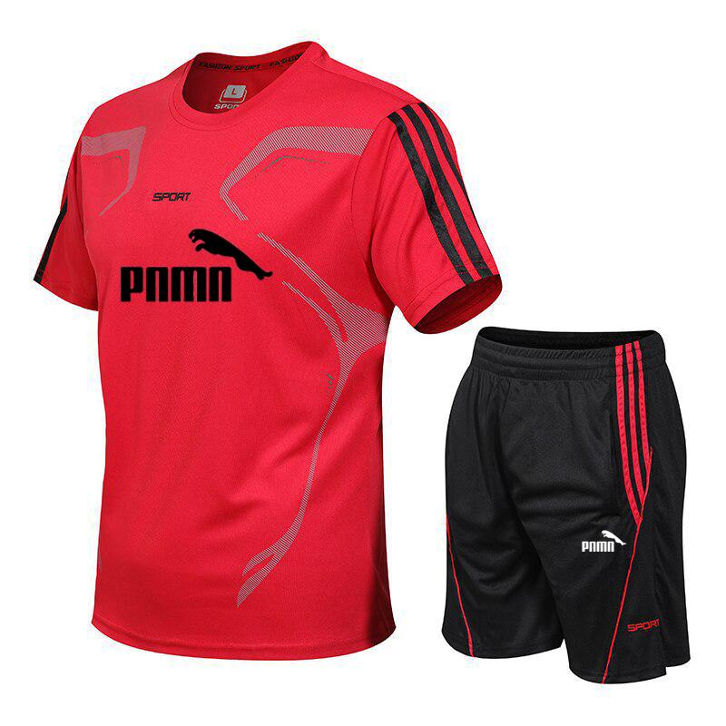 Buy Men Running Sport Set 2-piece Breathable Comfort Jogging Fitness ...
