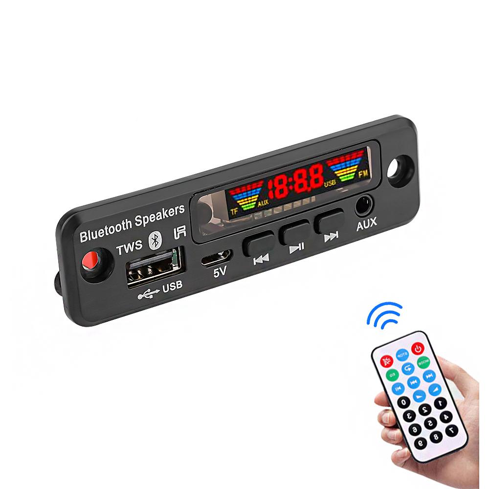 Buy Wireless Bluetooth 5.0 5V MP3 WMA Decoder Board Car Audio USB TF FM ...