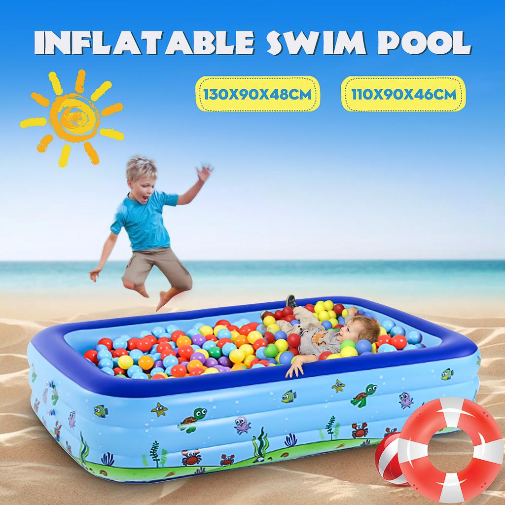 Buy Children's Home Use Paddling Pool Rectangular Inflatable Kid ...